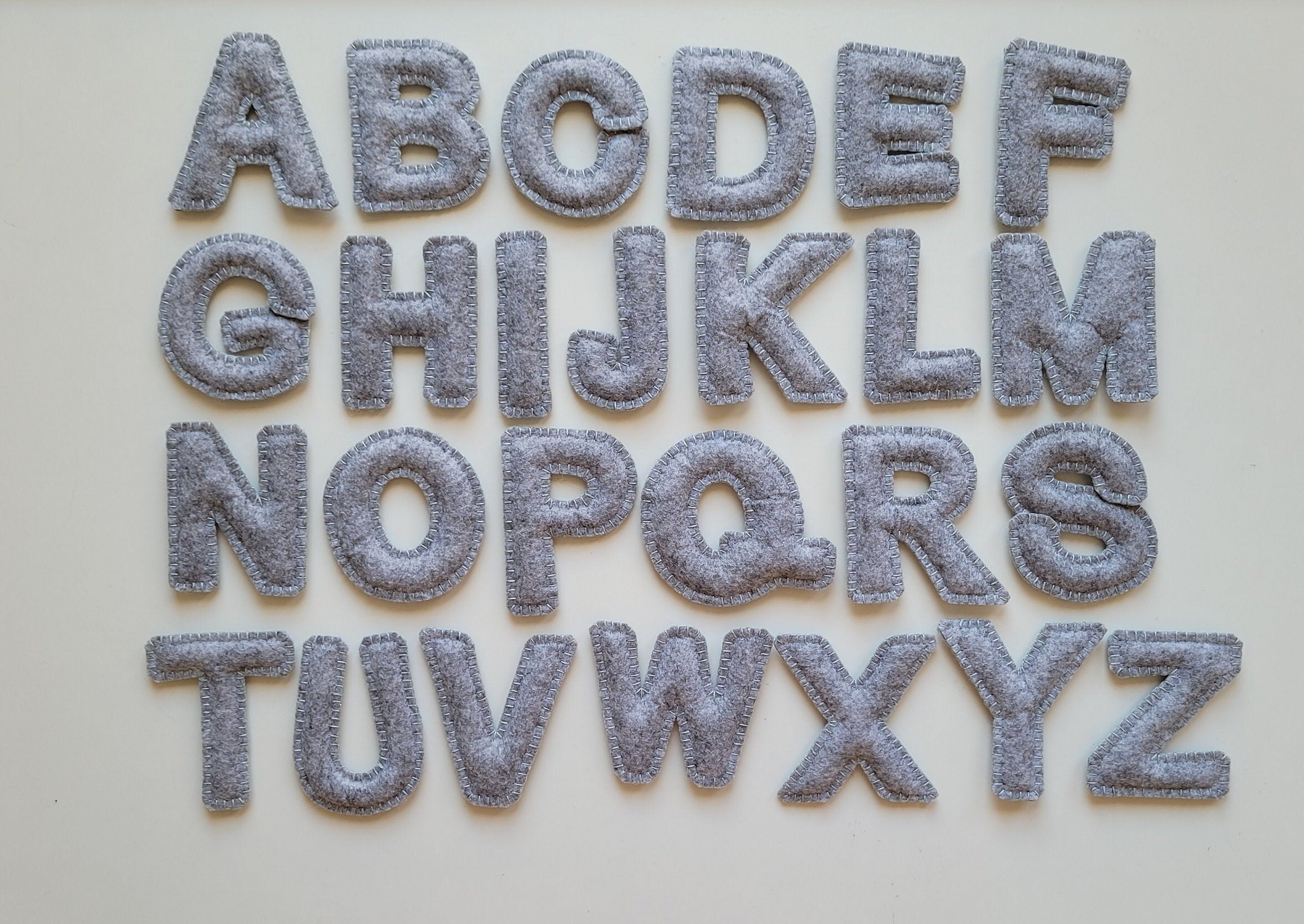 Toddler Preschool Toy Handmade Alphabet Letters Uppercase Alphabet Set ...