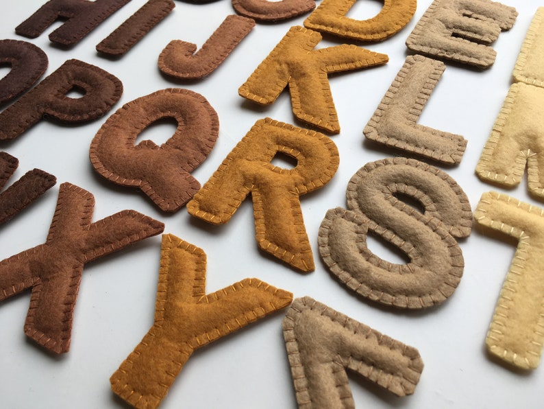 Stuffed Soft Alphabet Letters for Kids Learning Felt Educational Toy ...