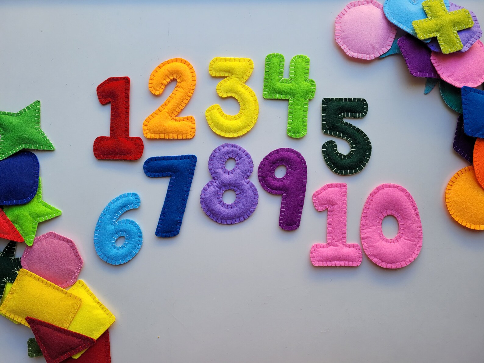 Personalised Felt Alphabet Letters and Numbers Learning Toy for ...