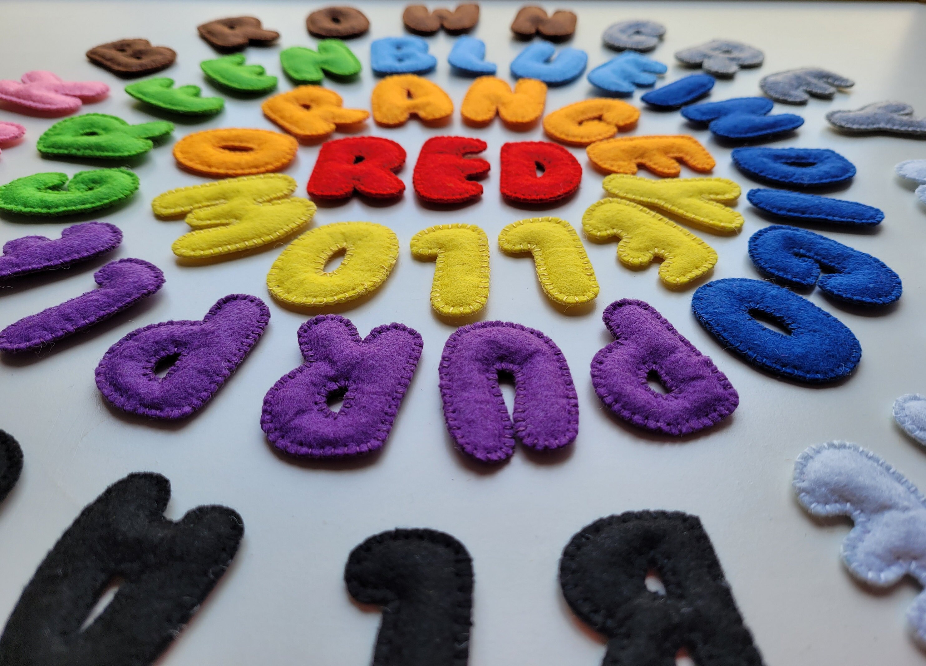 Felt Stuffed English Alphabet Letters for Kids Learning Colourful ...