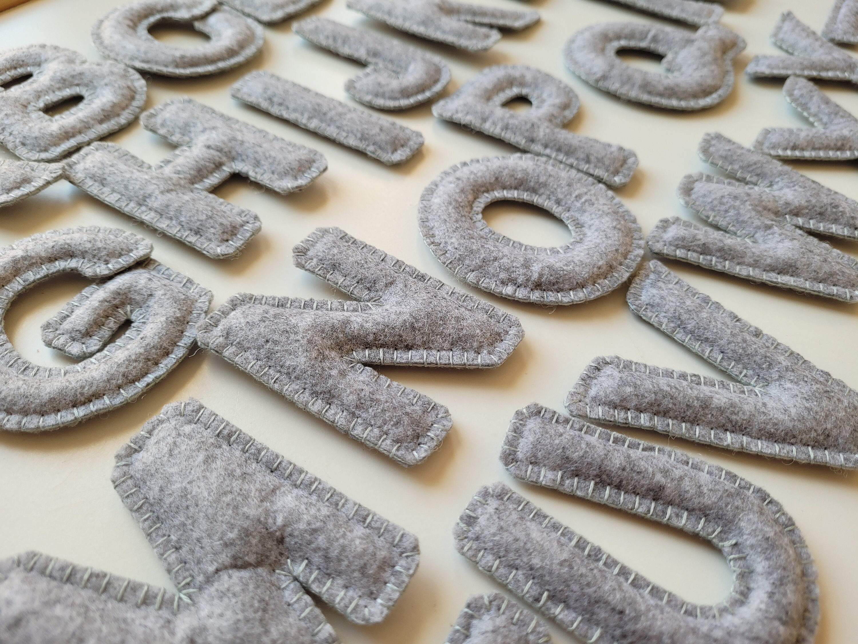 Toddler Preschool Toy Handmade Alphabet Letters Uppercase Alphabet Set ...