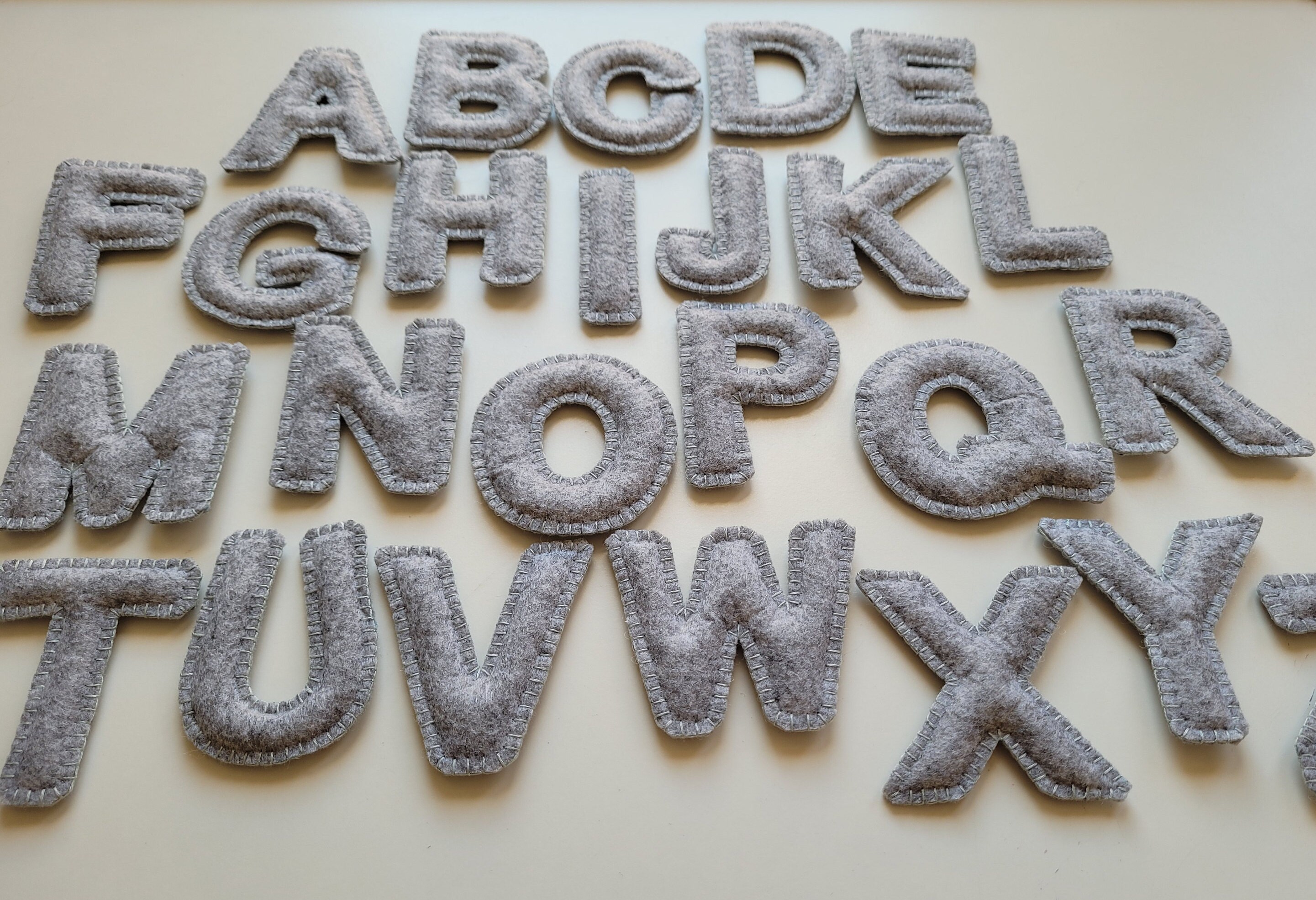 Toddler Preschool Toy Handmade Alphabet Letters Uppercase Alphabet Set ...