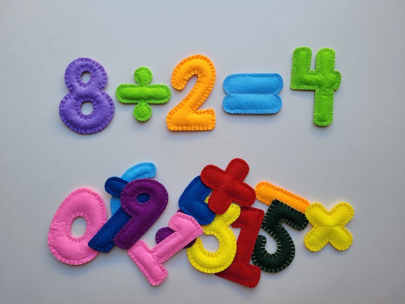 Personalised Felt Alphabet Letters and Numbers Learning Toy for ...