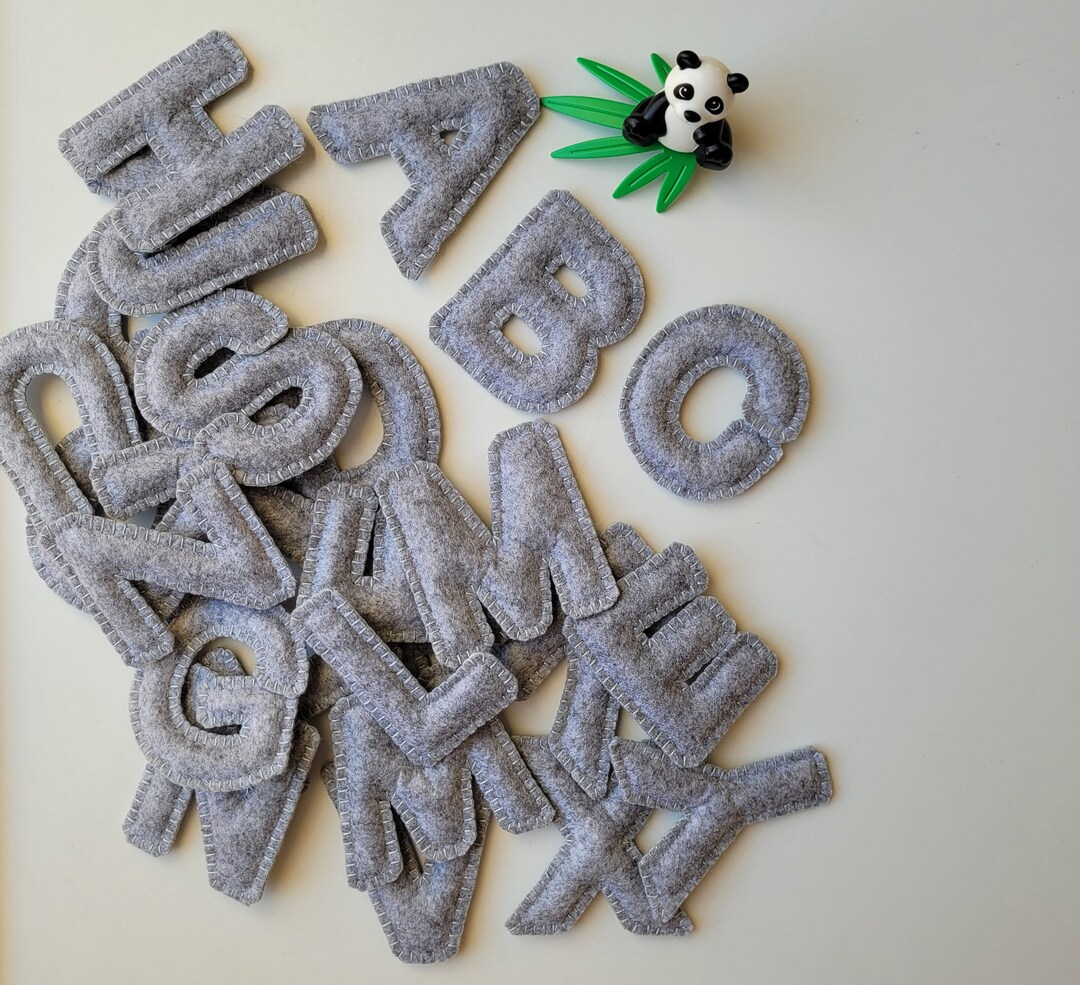 Toddler Preschool Toy Handmade Alphabet Letters Uppercase Alphabet Set ...