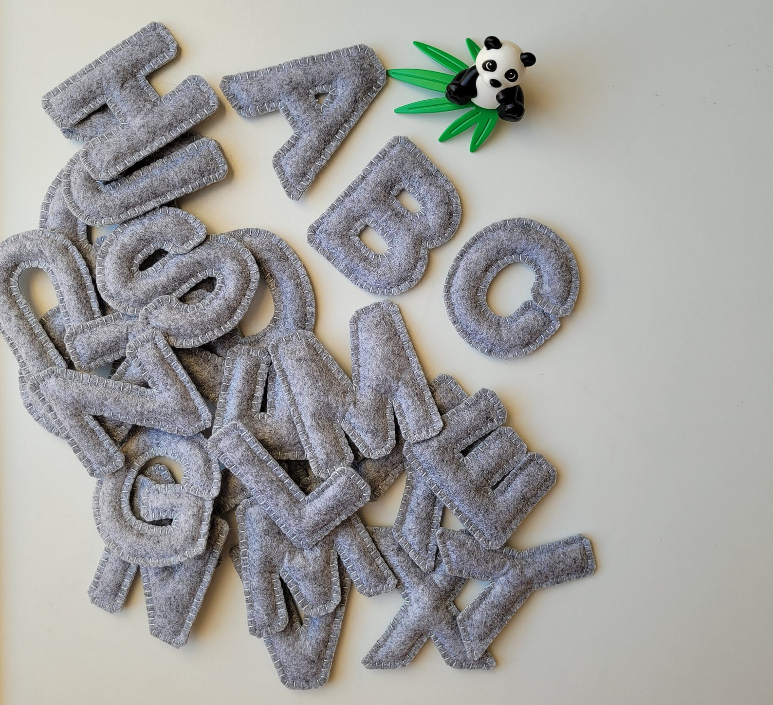 Toddler Preschool Toy Handmade Alphabet Letters Uppercase Alphabet Set ...