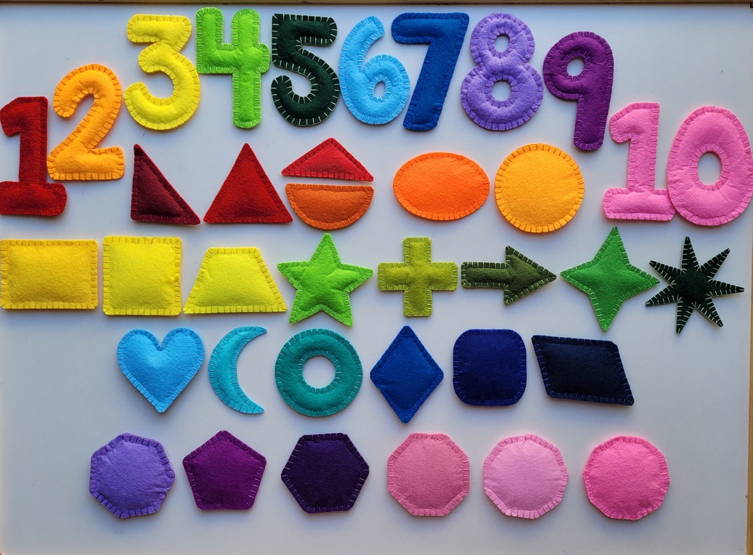 Personalised Felt Alphabet Letters and Numbers Learning Toy for ...