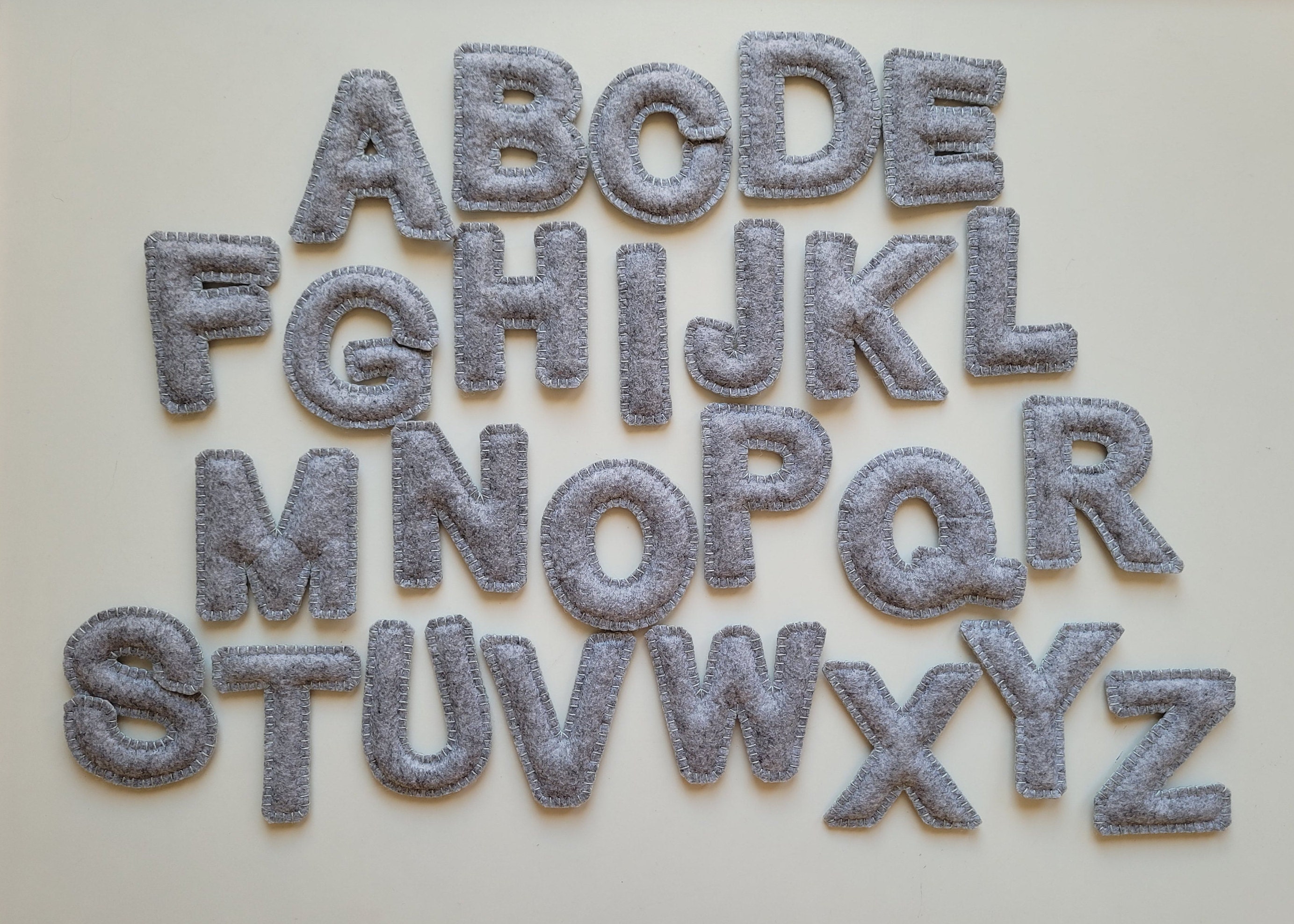Toddler Preschool Toy Handmade Alphabet Letters Uppercase Alphabet Set ...