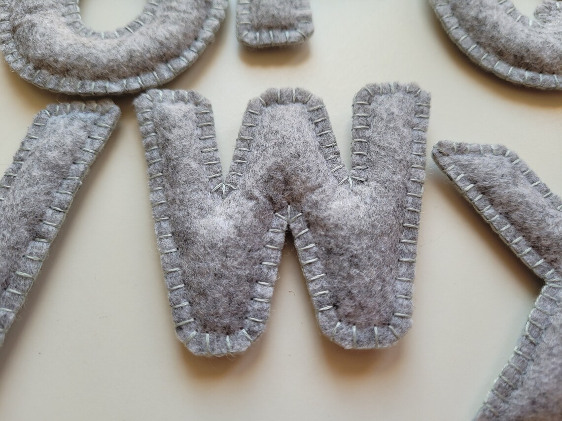 Toddler Preschool Toy Handmade Alphabet Letters Uppercase Alphabet Set ...