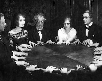4x6 Creepy Vintage Seance PHOTO Scary Strange Spooky Dead Spirits ...