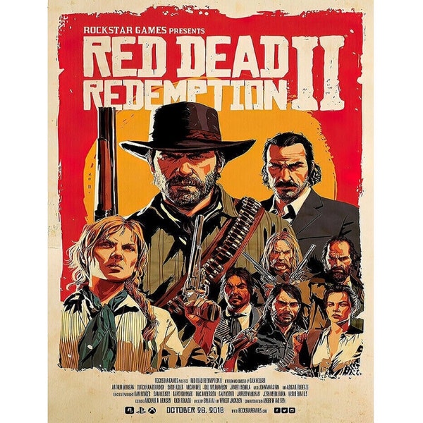 Red Dead Redemption 2 Poster - Etsy