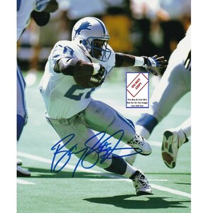 Barry Sanders Autograph Signed Photo HOF Lions Barry Sanders ...