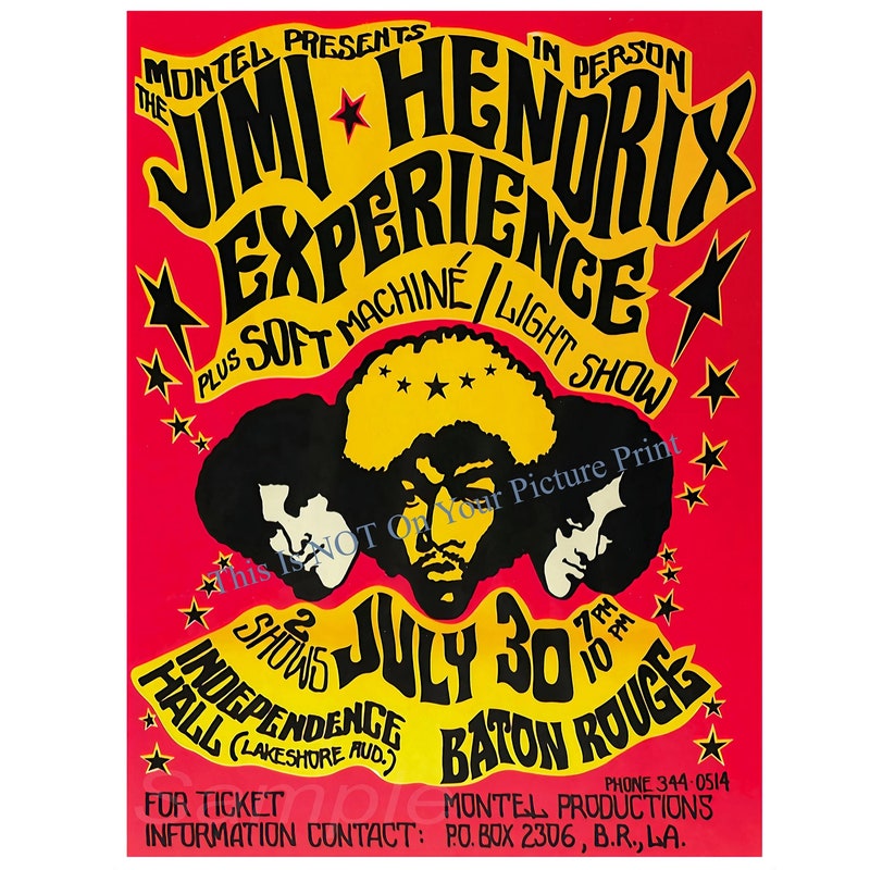 Jimi Hendrix Poster - Etsy
