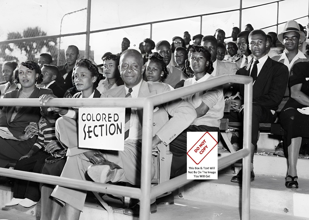 Sport Game Colored Entrance Segregation Coloreds Only in the South Black Lives Civil Rights ...