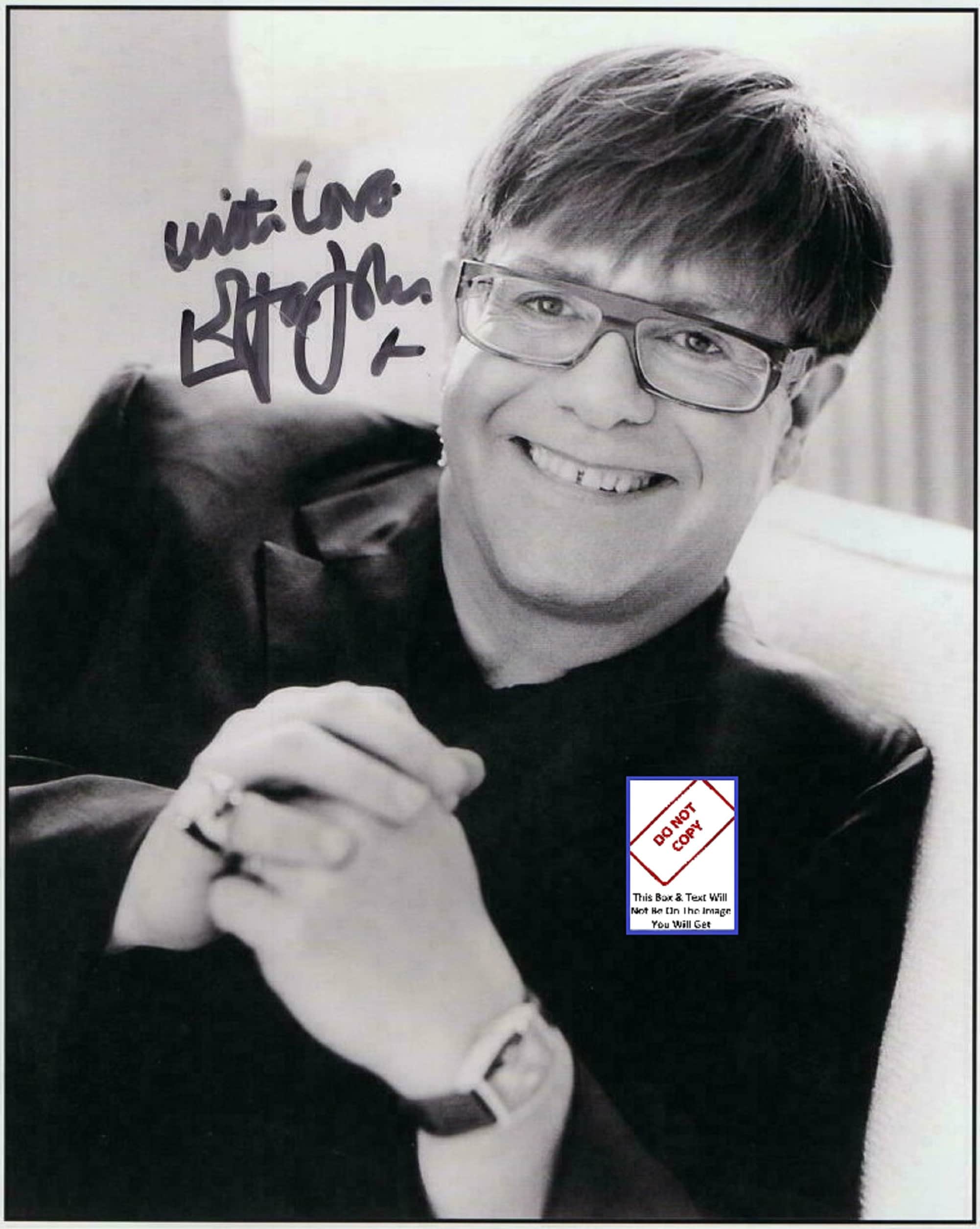 Sir Elton John Signed Autograph Photo Celebrity Elton John - Etsy