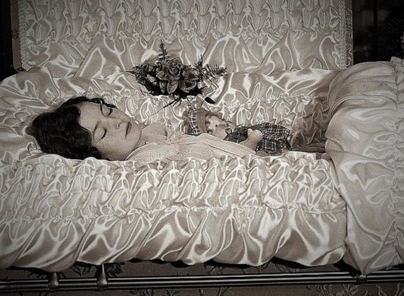 Post Mortem Death Casket Vintage Photo Dead Girl Odd Strange - Etsy Ireland