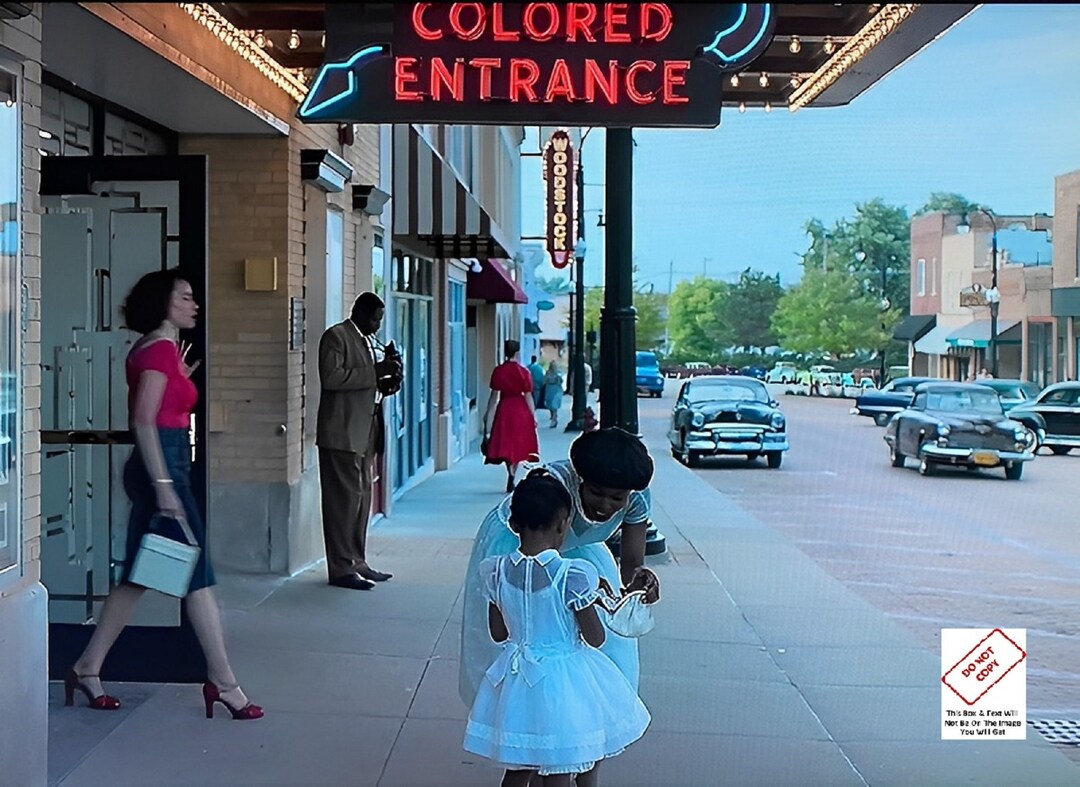 Segregation Colored Department Store Entrance in the South, Civil ...