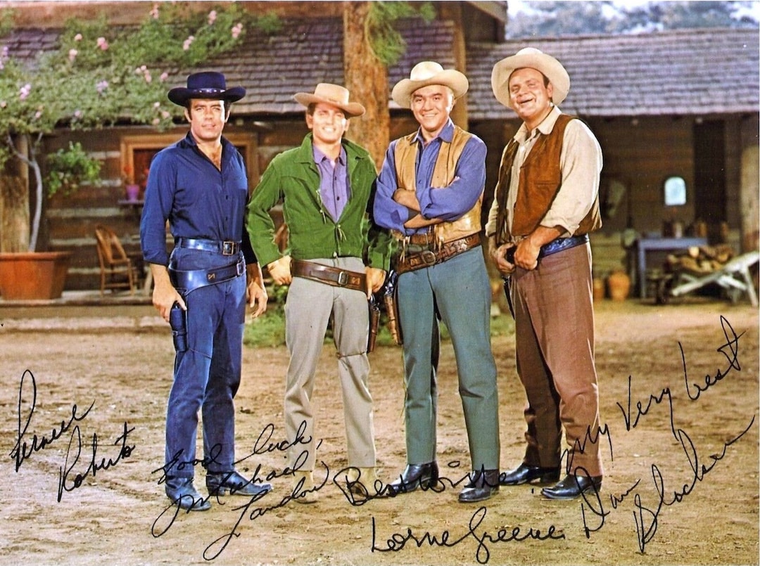 Cast of Bonanza Autograph Bonanza Signed Photo Bonanza Autographed ...