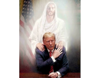 Jesus and Trump - Etsy