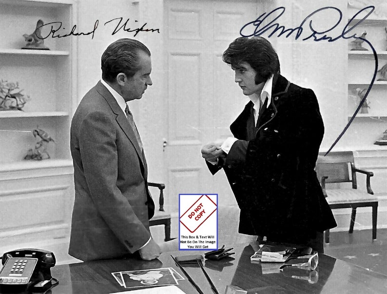 Elvis Presley and President Richard Nixon Autograph Signed - Etsy