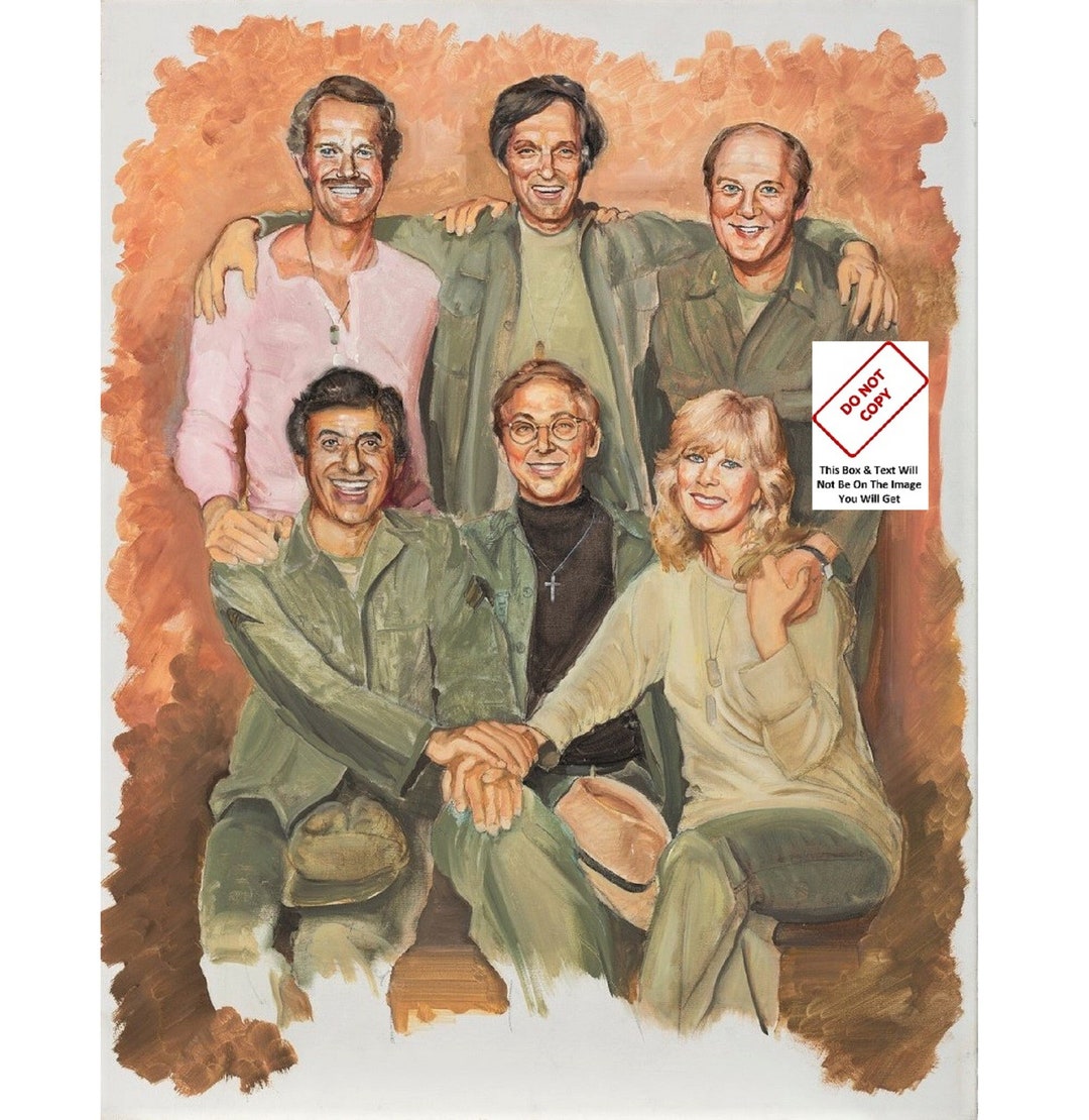 Mash TV Show Harry Morgan Alan Alda Loretta Swit M.A.S.H Cast 1972 ...