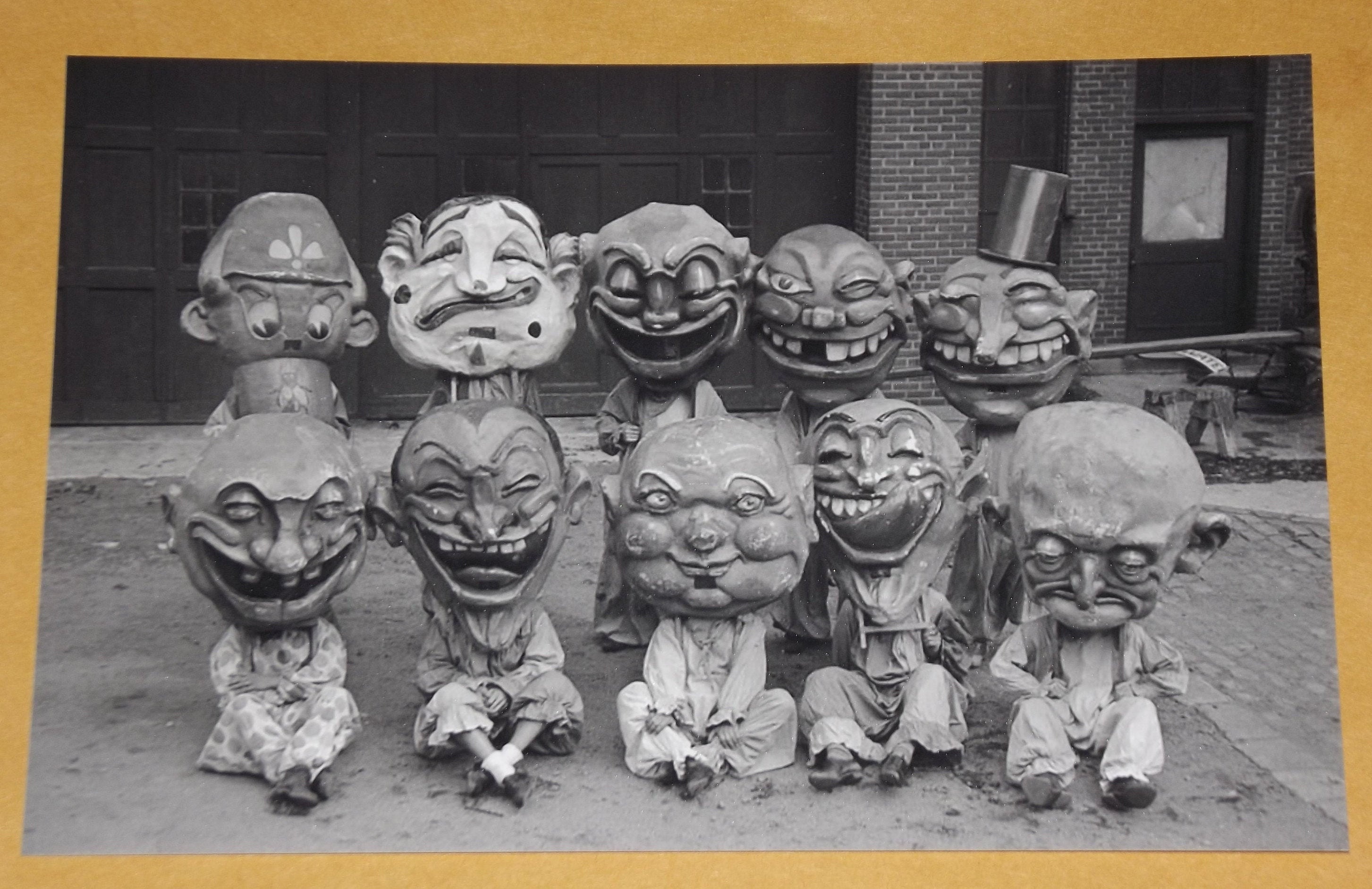 Horror Halloween Mask Weird Creepy Vintage Photo Death Masks | Etsy