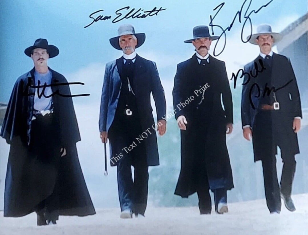 Tombstone Autograph Tombstone Signed Photo Val Kilmer Bill Paxton Sam ...