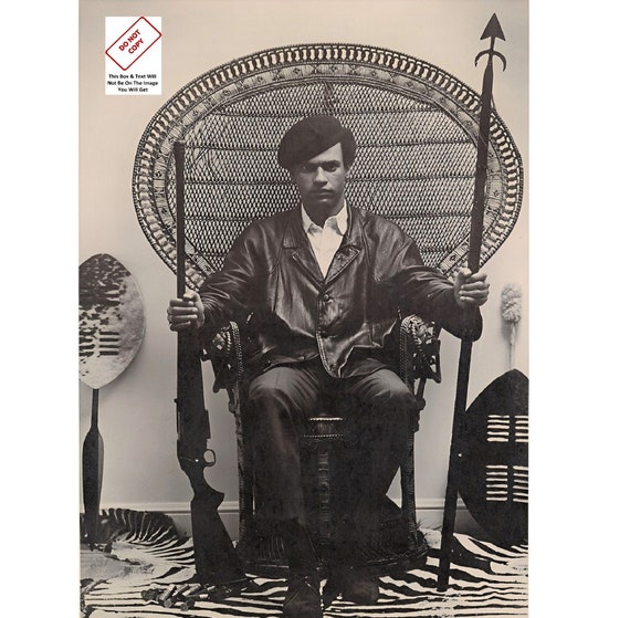 Black Panther Huey Newton Black Power Black Rights Black - Etsy Canada