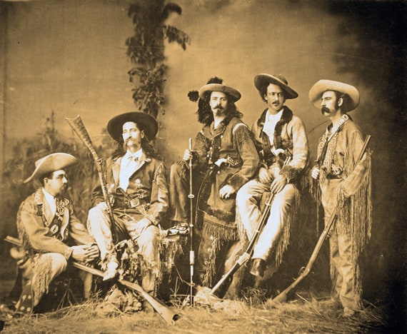 Wild Bill Hickok Buffalo Bill Cody Texas Jack Silver Halide - Etsy