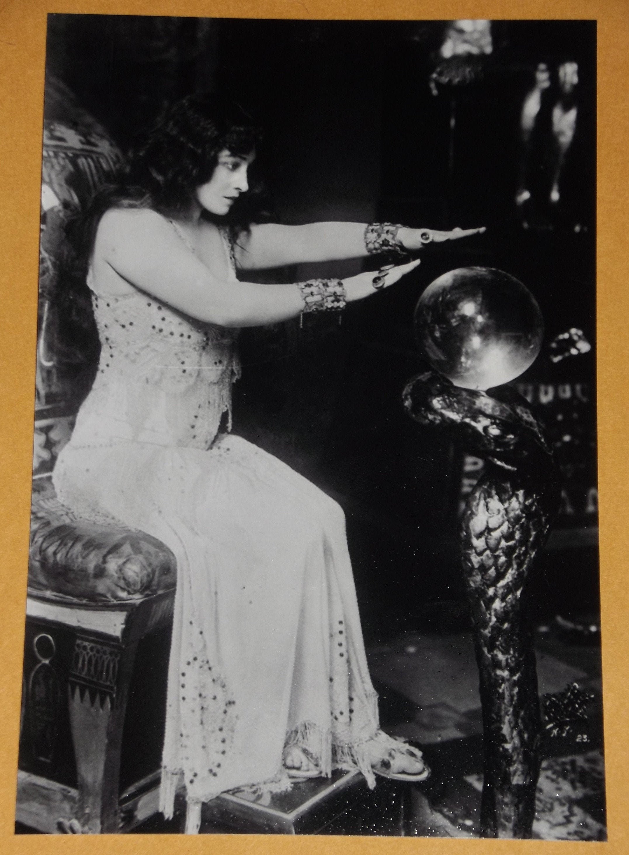 Gypsy Fortune Teller Crystal Ball Gypsies Parlor Vintage Photo | Etsy