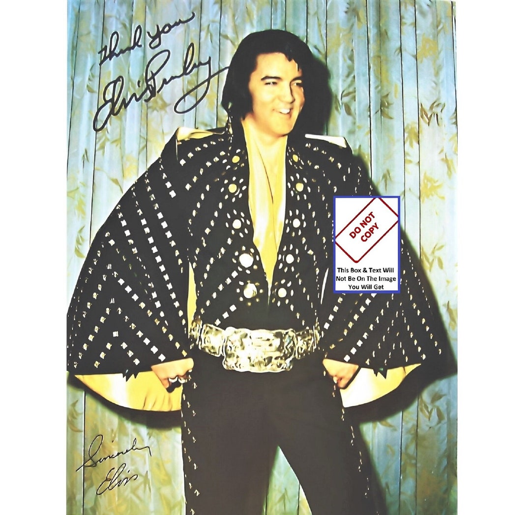 Elvis Presley Graceland Autograph Signed Photo Elvis Presley ...