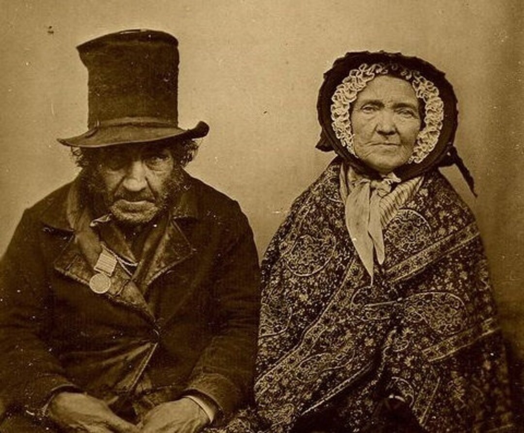 Old Couple Hard Times Strange Vintage Photo Shocking Art Weird - Etsy
