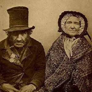 Old Couple Hard Times Strange Vintage Photo Shocking Art Weird Old ...