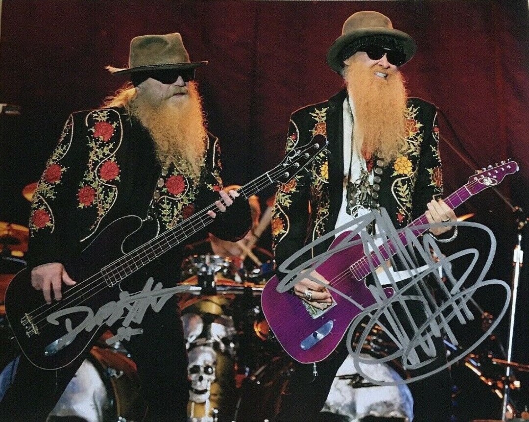 ZZ Top Autograph Photo Signed Photo ZZ Top Autographed Photo Reprint ...
