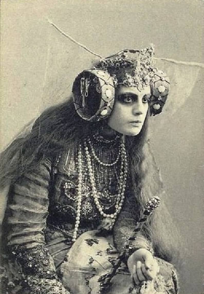 Spooky Weird Mystery Woman Scary Lady Macabre Vintage Photo - Etsy