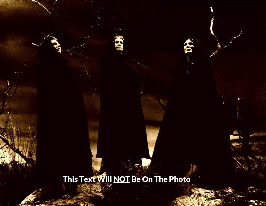 Macbeth Three Witches High Priest Haunted Witchy Ritual Spooky - Etsy