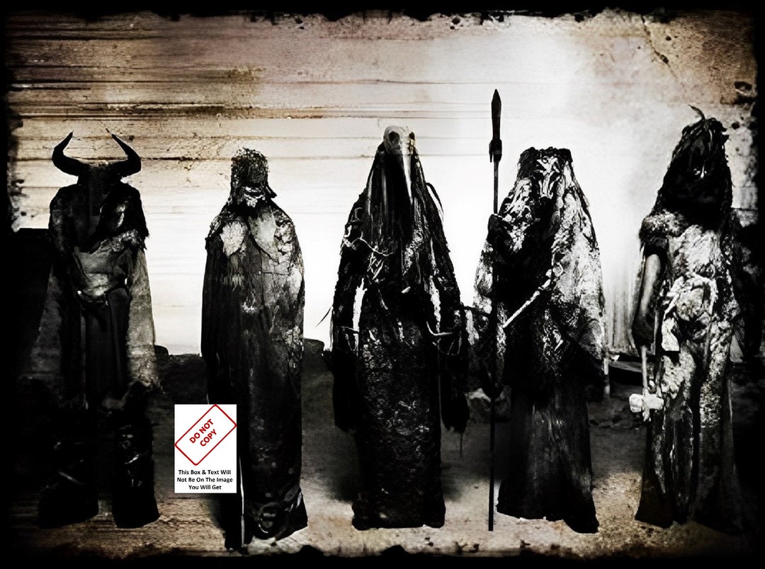 Weird Occult Demons Scary Strange Spooky Witches Horror Ghost Costume ...