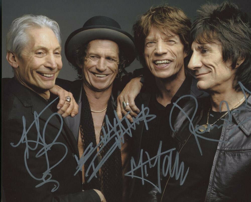 Rolling Stones Autograph Signed Photo Rolling Stones - Etsy