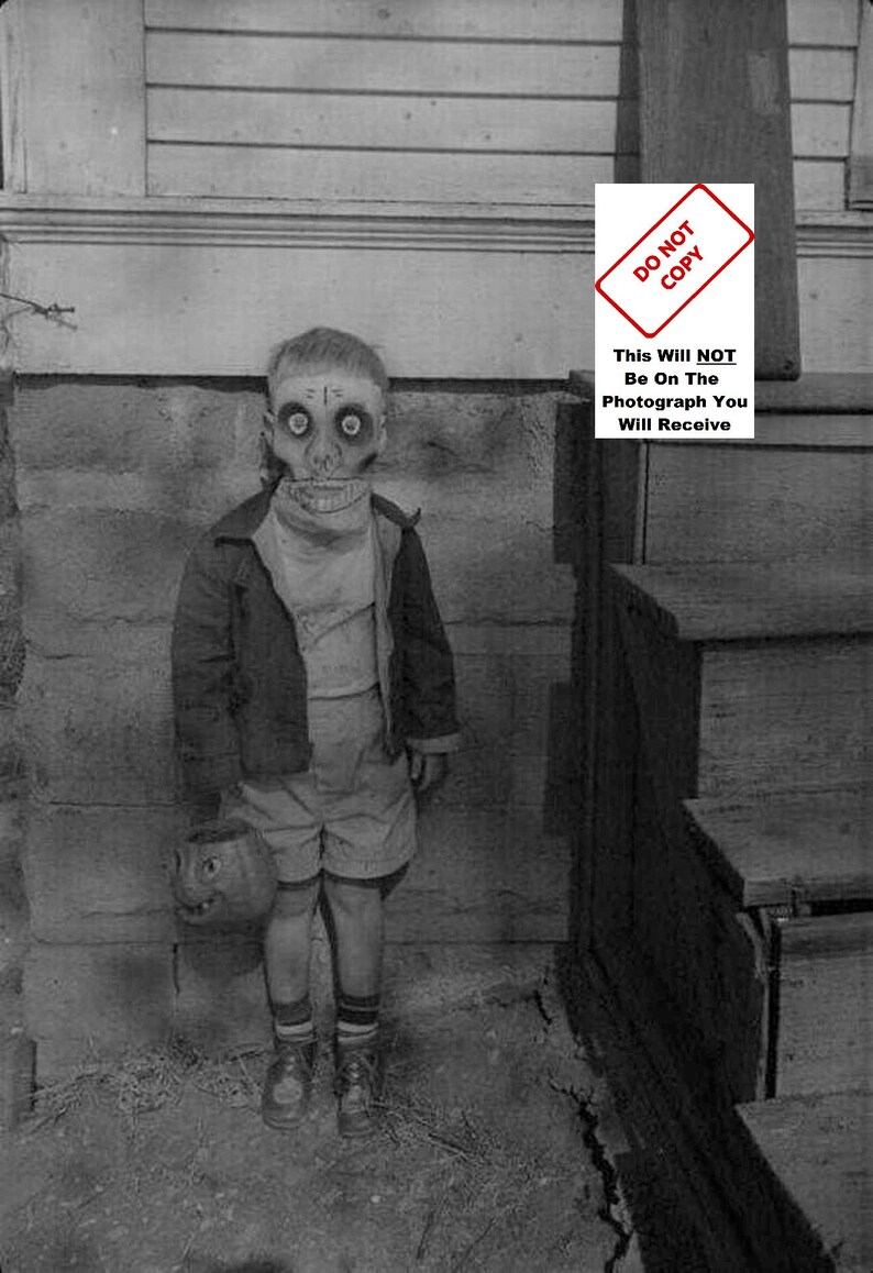 Strange Child Weird Horror Mask Halloween Odd Creepy Vintage | Etsy