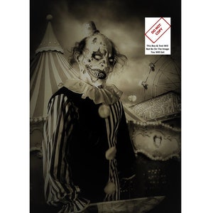 Weird Scary Circus Clown Spooky Creepy Scary Halloween Freaky Terror ...