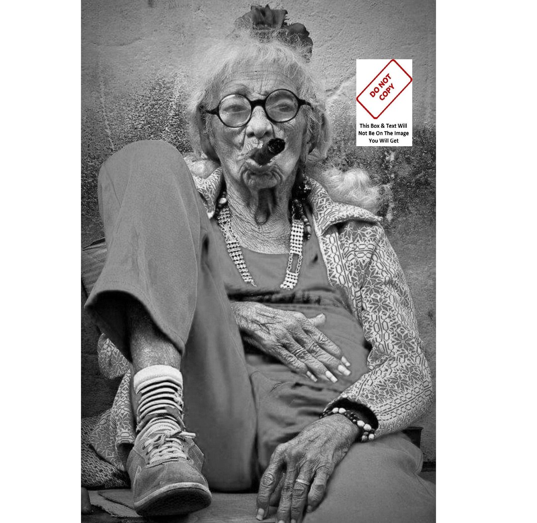 Old Woman Smoking Spliff Old Person Marijuana Photo Smoking Reefer ...