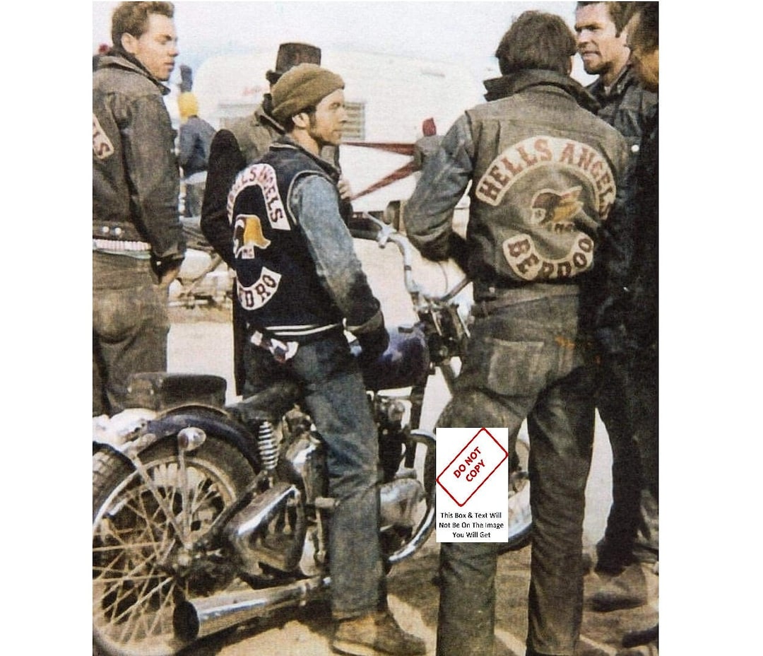 Hells Angels Gang Berdoo Bikers Biker Gang Harley Davidson Motorcycle ...