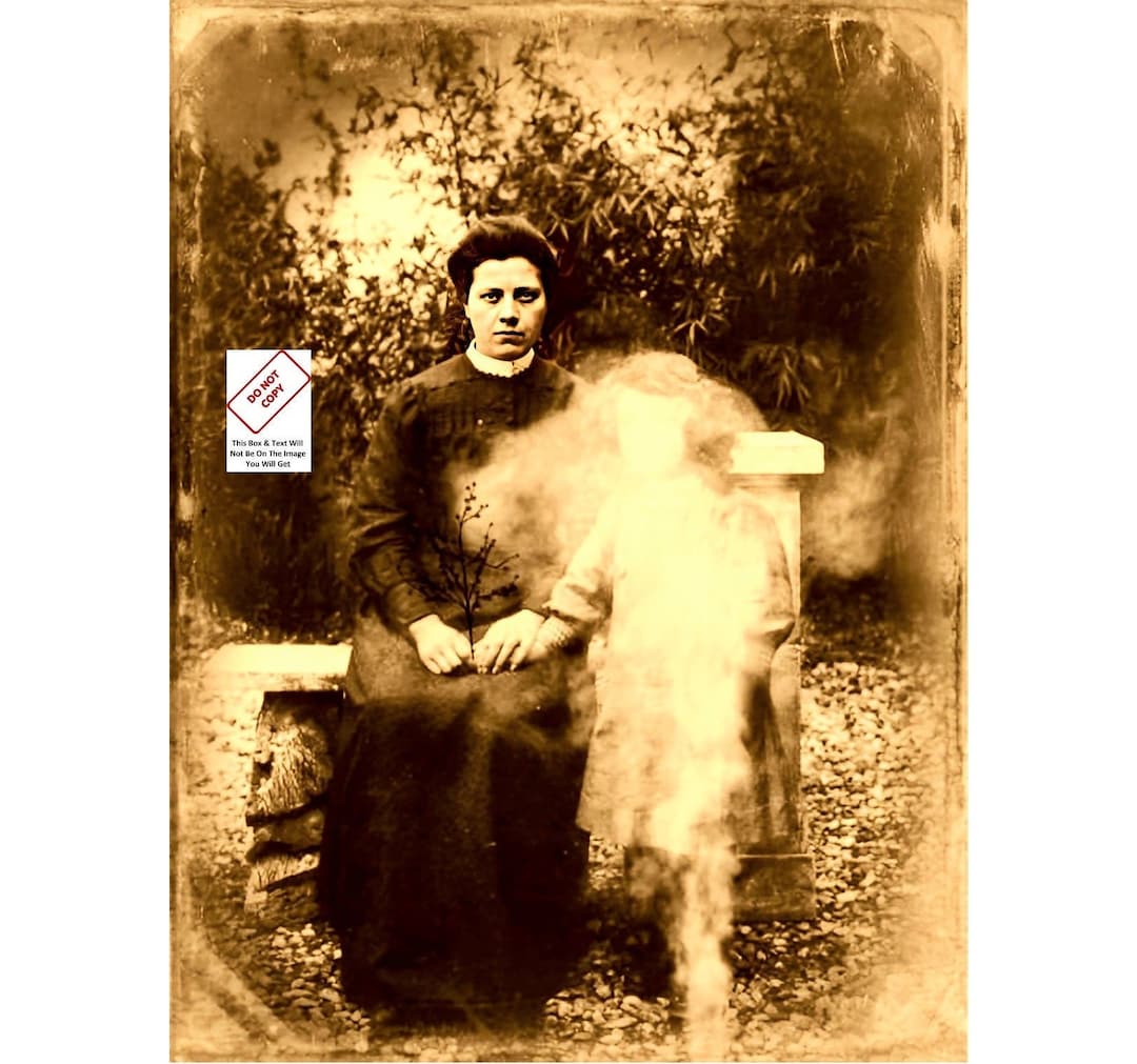 Creepy Real Ghost Photo 1880 Caught on Film Young Child Terror Ghost ...