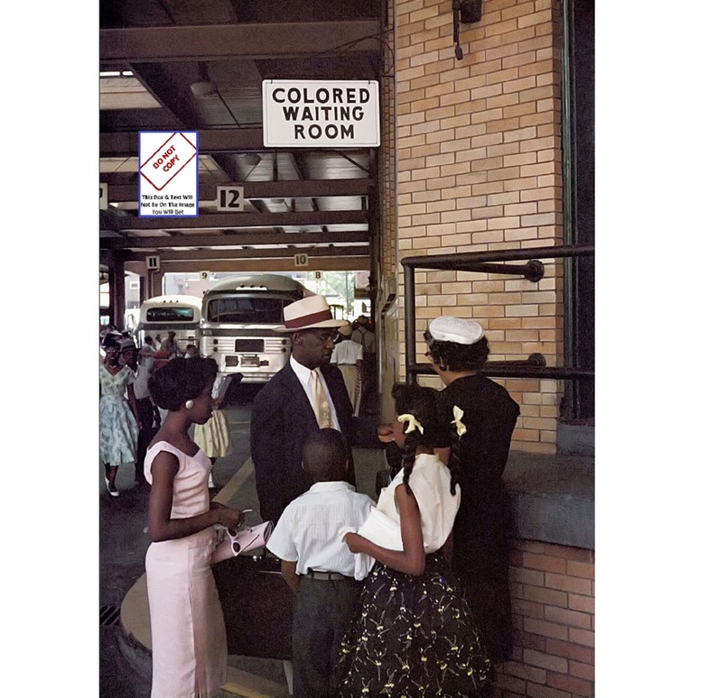 Segregation Colored Only White Only Bus Train Station - Etsy