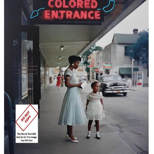 Department Store Segregation in the South Colored Entrance - Etsy