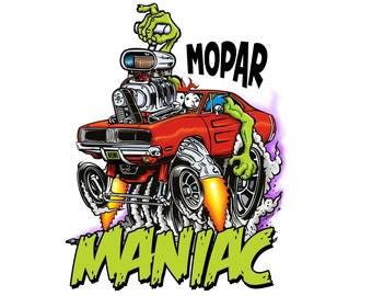 Cartoon Mopar Art - Etsy