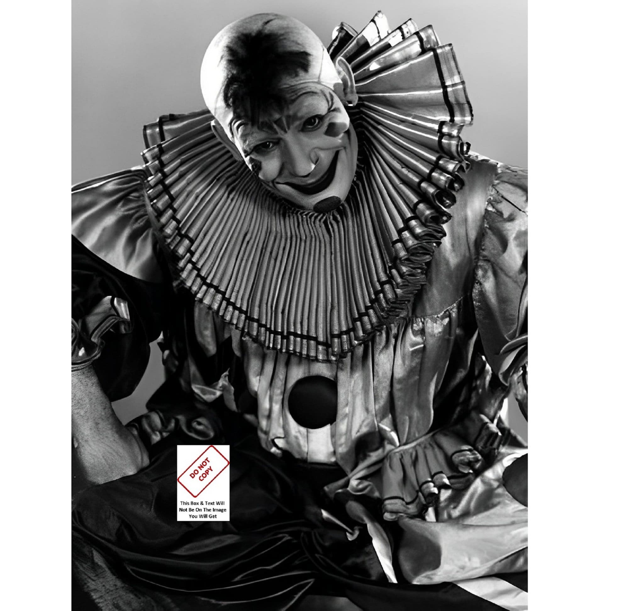 Scary Creepy Clown Vintage Photo Scary Clown Freak Strange - Etsy