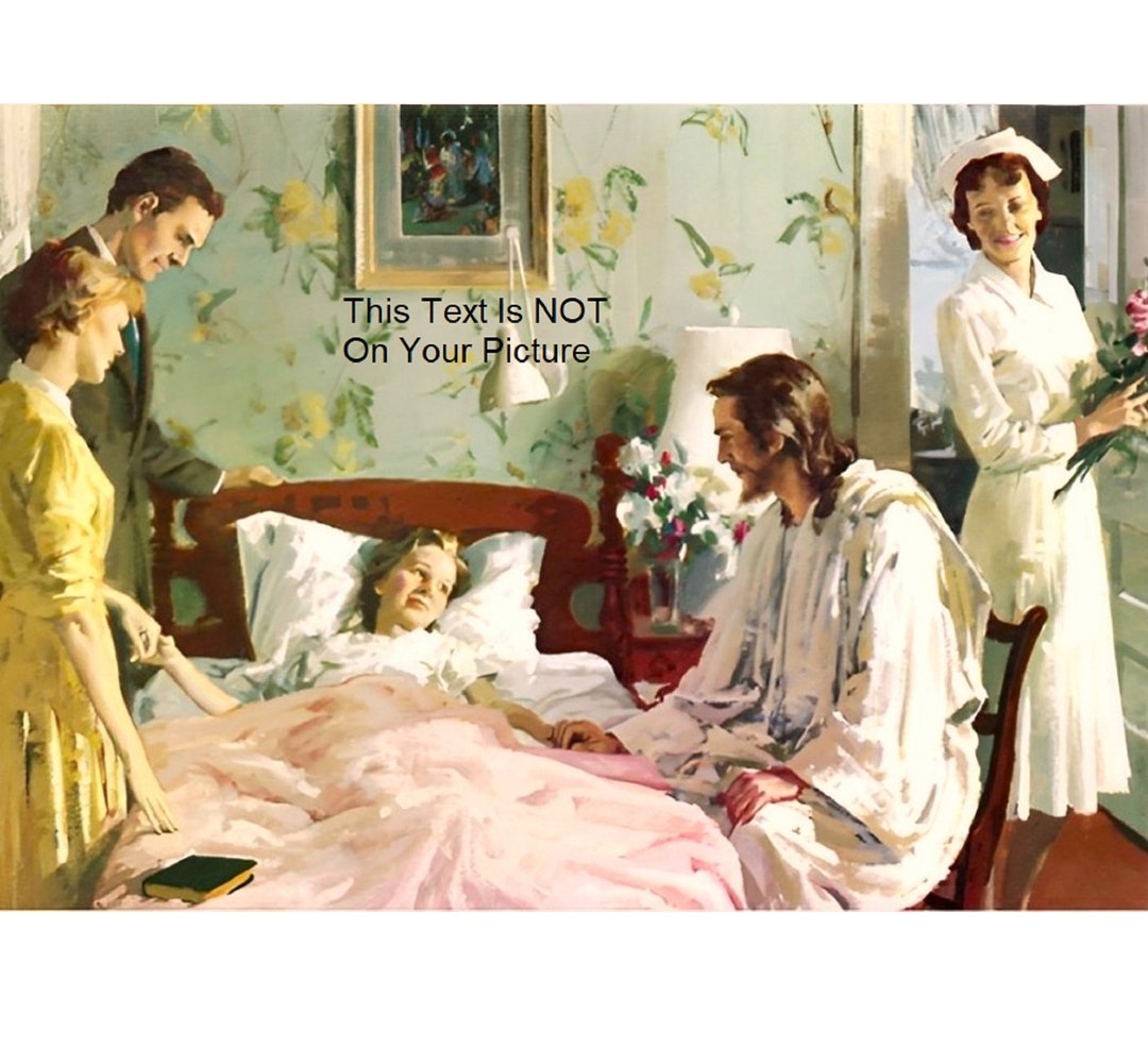 Jesus Healing the Sick, Doctor and Nurse in Hospital Bed Jesus Picture ...