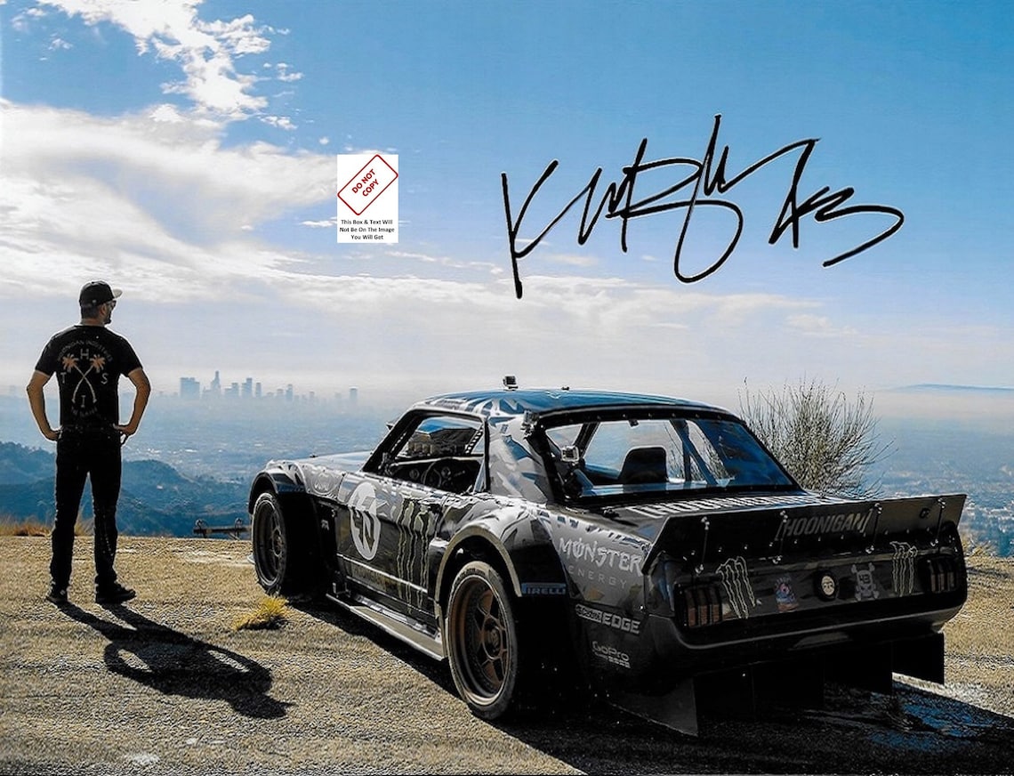 Ken Block Autograph Signed Photo Ford Mustang Autographed - Etsy