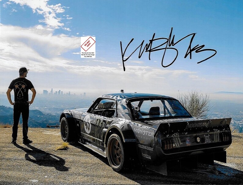 Ken Block Autograph Signed Photo Ford Mustang Autographed - Etsy