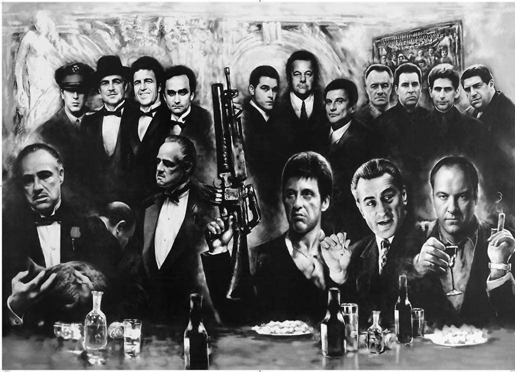 Mafia Gangster Collage Mafia TV Movie Godfather Sopranos - Etsy